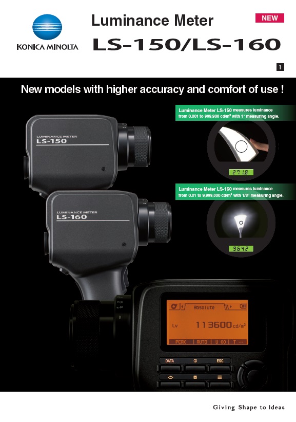 Light & Display Measurement Brochure | Konica Minolta